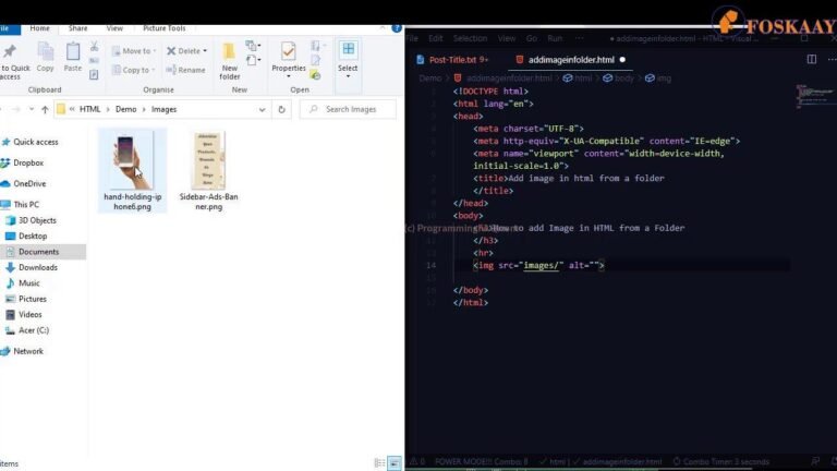 How To Add Image In HTML From A Folder [+Example Codes] - dProgramming ...