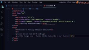 How To Run HTML Code In Visual Studio Code [+Example Codes] - dProgramming University