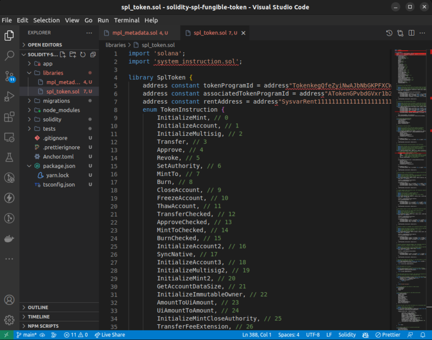 Ultimate Guide To Create Solana SPL (Fungible) Token Program In Solidity With Solang And Anchor ...